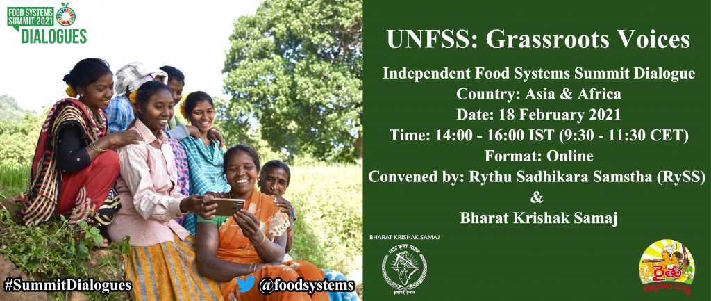 UNFSS: Grassroots Perspectives from Asia & Africa - Food Systems Summit ...