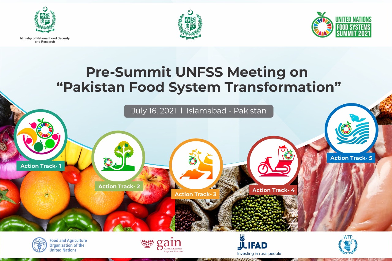 Pre-Summit National UNFSS Meeting on “Pakistan’s Food System ...