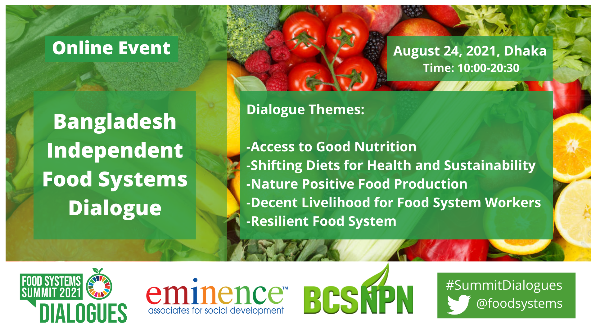 Bangladesh Independent Food Systems Dialogue - Food Systems Summit ...