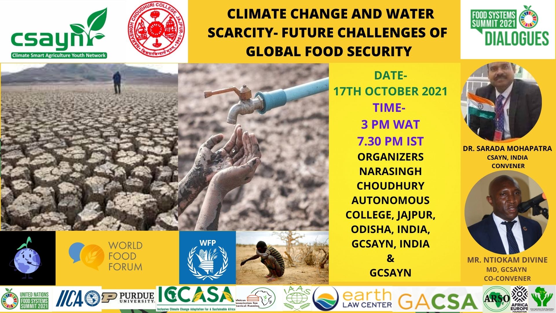 CLIMATE CHANGE AND WATER SCARCITY- FUTURE CHALLENGES OF GLOBAL FOOD ...