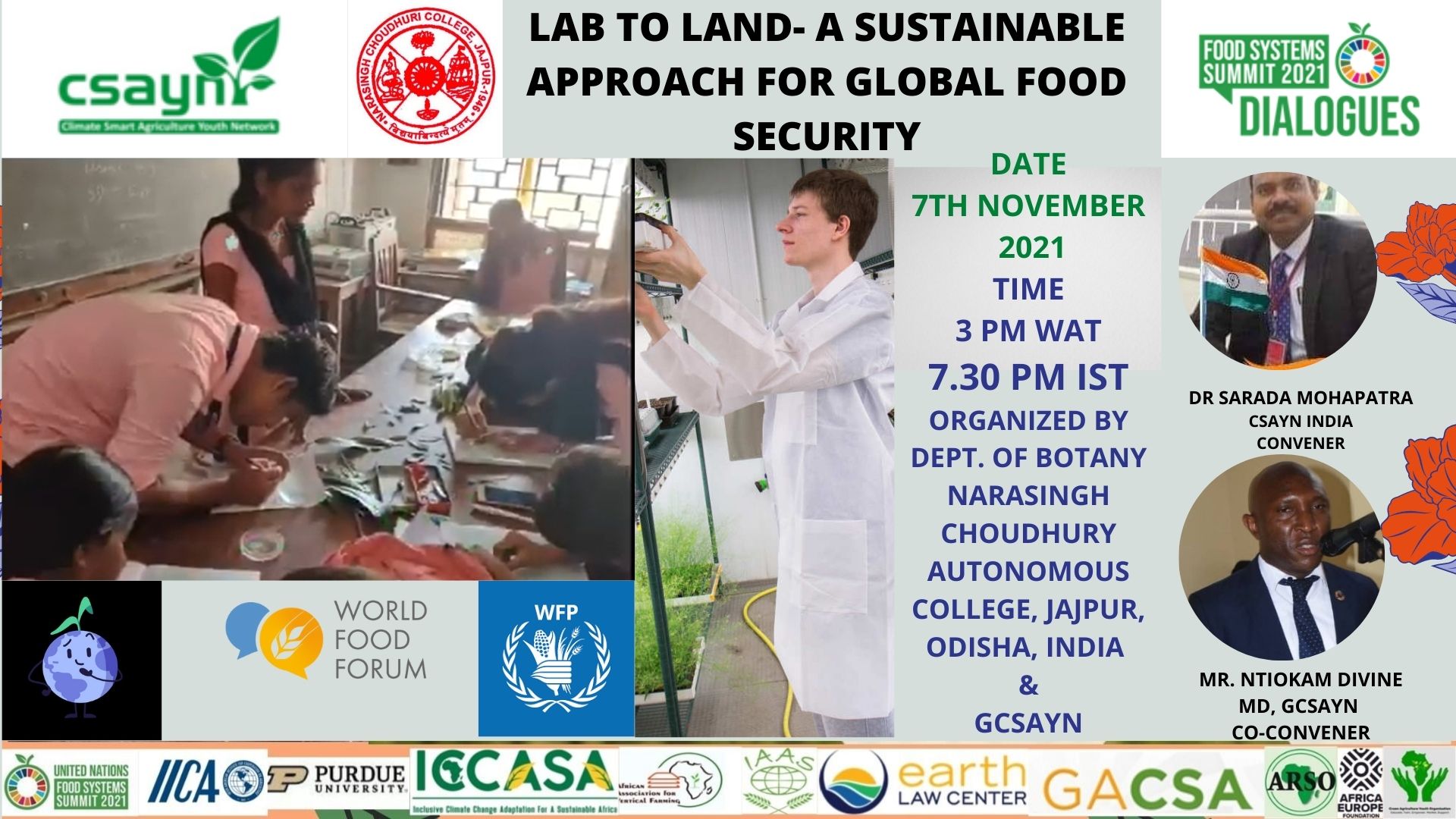 LAB TO LAND- A SUSTAINABLE APPROACH FOR GLOBAL FOOD SECURITY - Food ...
