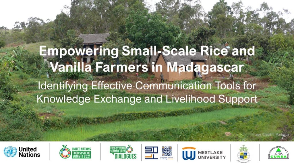 Empowering small-scale rice and vanilla farmers in Madagascar ...